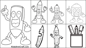 Pencil Day Coloring Pages For Kids – Free Printables - Kids Art & Craft