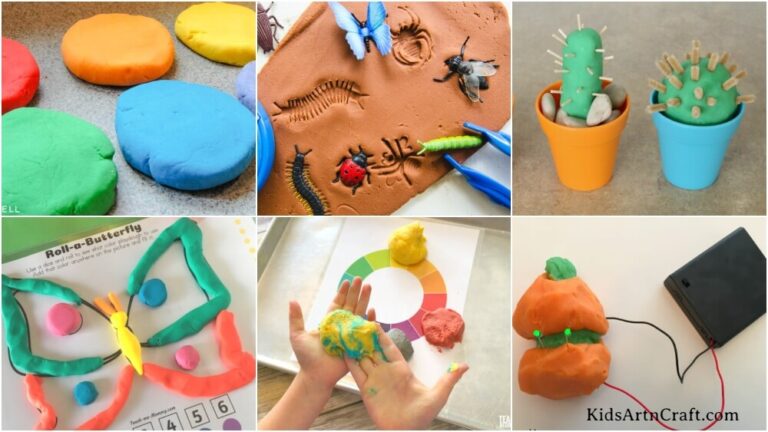 Play Dough Activities to Play & Learn - Kids Art & Craft