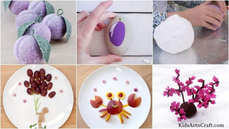 Plum Crafts & Activities for Kids - Kids Art & Craft