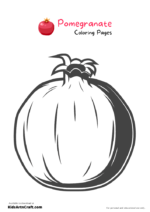 Pomegranate Coloring Pages For Kids – Free Printables - Kids Art & Craft