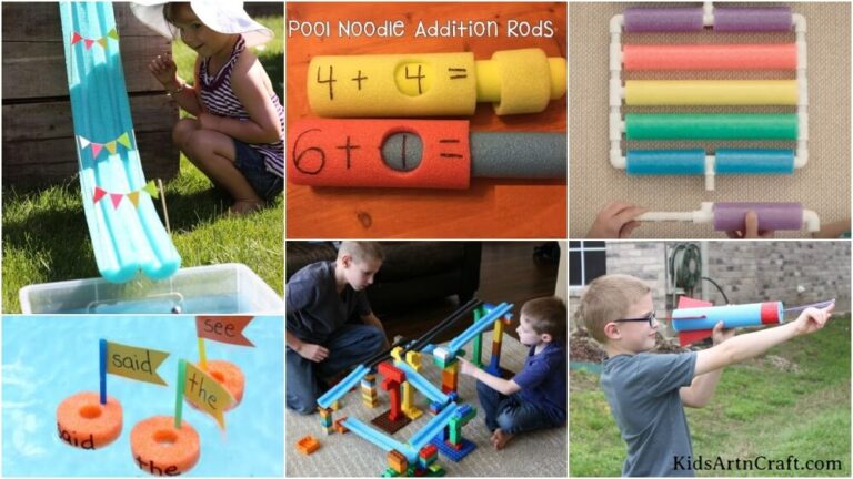 Pool Noodles Activities For Kindergarten - Kids Art & Craft