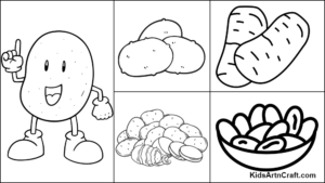 Potato Coloring Pages For Kids – Free Printables - Kids Art & Craft