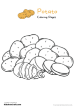 Potato Coloring Pages For Kids – Free Printables - Kids Art & Craft