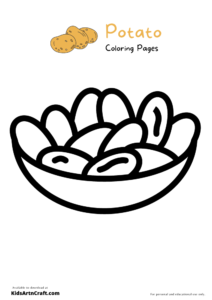 Potato Coloring Pages For Kids – Free Printables - Kids Art & Craft