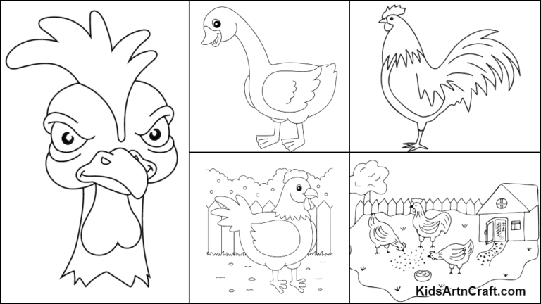 Poultry Day Coloring Pages For Kids – Free Printables - Kids Art & Craft