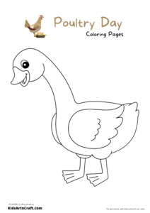 Poultry Day Coloring Pages For Kids – Free Printables - Kids Art & Craft