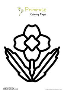 Primrose Coloring Pages For Kids – Free Printables - Kids Art & Craft