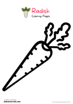 Radish Coloring Pages For Kids – Free Printables - Kids Art & Craft