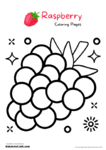Raspberry Coloring Pages For Kids – Free Printables - Kids Art & Craft