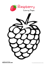 Raspberry Coloring Pages For Kids – Free Printables - Kids Art & Craft