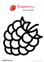Raspberry Coloring Pages For Kids – Free Printables - Kids Art & Craft