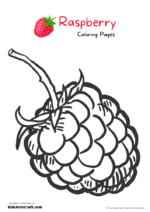 Raspberry Coloring Pages For Kids – Free Printables - Kids Art & Craft