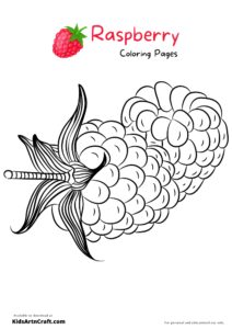 Raspberry Coloring Pages For Kids – Free Printables - Kids Art & Craft