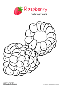 Raspberry Coloring Pages For Kids – Free Printables - Kids Art & Craft