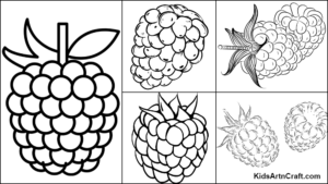Raspberry Coloring Pages For Kids – Free Printables - Kids Art & Craft