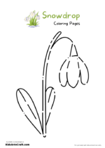 Snowdrop Coloring Pages For Kids – Free Printables - Kids Art & Craft