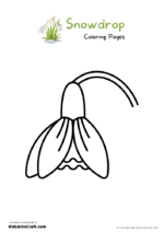 Snowdrop Coloring Pages For Kids – Free Printables - Kids Art & Craft