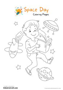 Space Day Coloring Pages For Kids – Free Printables - Kids Art & Craft