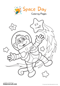 Space Day Coloring Pages For Kids – Free Printables - Kids Art & Craft