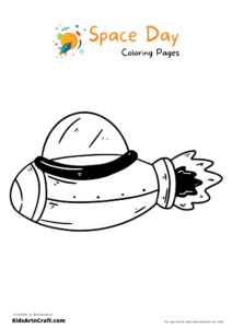 Space Day Coloring Pages For Kids – Free Printables - Kids Art & Craft