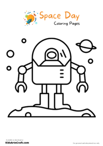 Space Day Coloring Pages For Kids – Free Printables - Kids Art & Craft