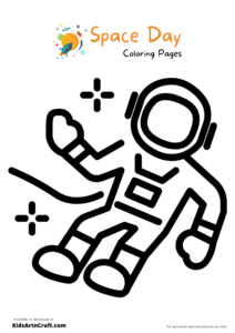 Space Day Coloring Pages For Kids – Free Printables - Kids Art & Craft