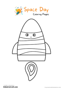 Space Day Coloring Pages For Kids – Free Printables - Kids Art & Craft