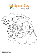 Space Day Coloring Pages For Kids – Free Printables - Kids Art & Craft