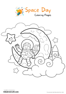Space Day Coloring Pages For Kids – Free Printables - Kids Art & Craft