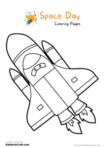 Space Day Coloring Pages For Kids – Free Printables - Kids Art & Craft