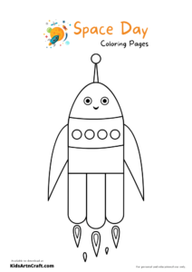 Space Day Coloring Pages For Kids – Free Printables - Kids Art & Craft