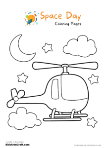 Space Day Coloring Pages For Kids – Free Printables - Kids Art & Craft