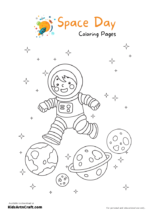 Space Day Coloring Pages For Kids – Free Printables - Kids Art & Craft