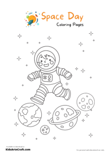 Space Day Coloring Pages For Kids – Free Printables - Kids Art & Craft