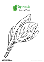 Spinach Coloring Pages For Kids – Free Printables - Kids Art & Craft