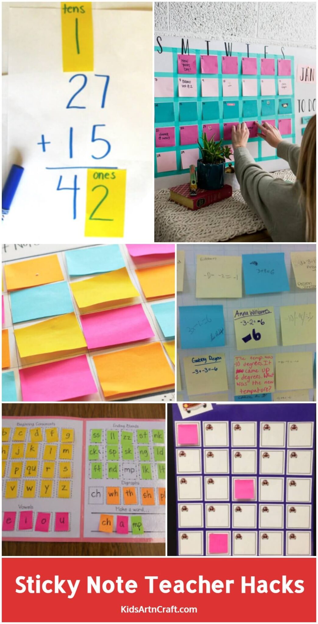 Sticky Note Teacher Hacks You’ll Want to Steal - Kids Art & Craft