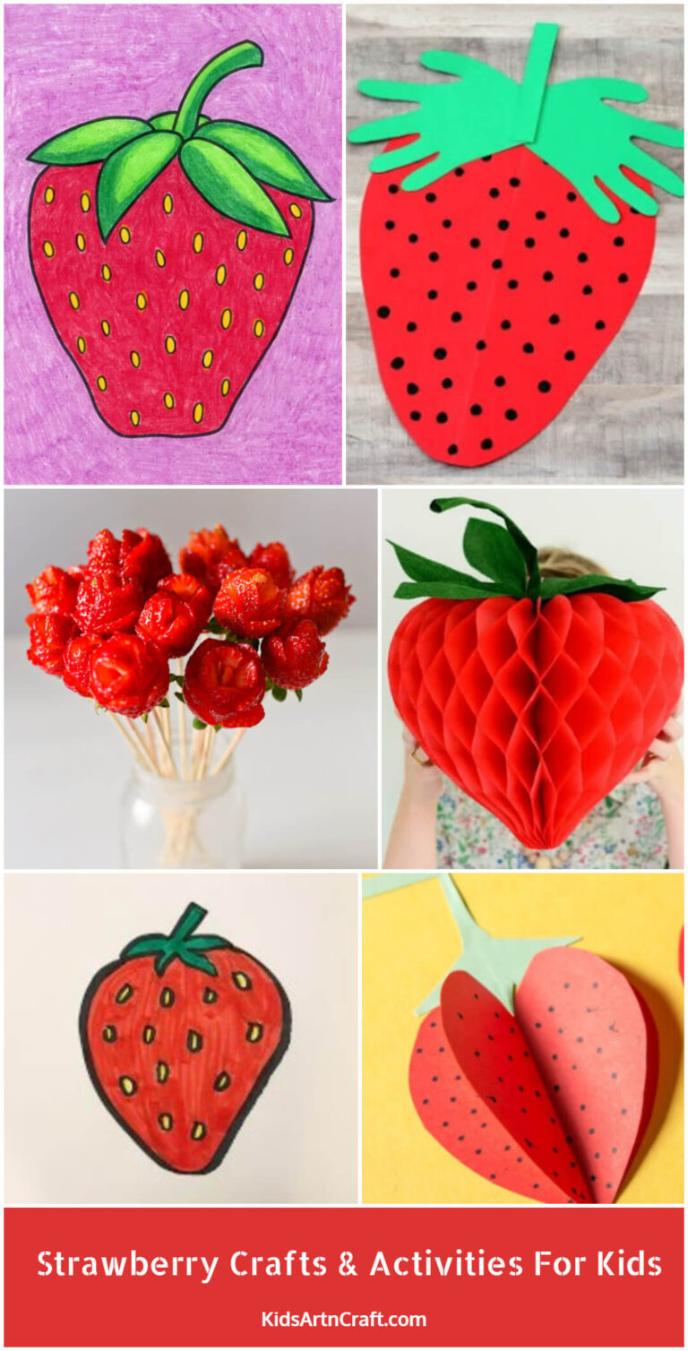 Strawberry Crafts & Activities For Kids - Kids Art & Craft