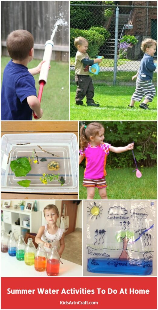 Summer Water Activities To Do At Home - Kids Art & Craft