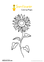 Sunflower Coloring Pages For Kids – Free Printables - Kids Art & Craft