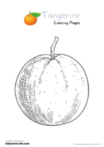 Tangerine Coloring Pages For Kids – Free Printables - Kids Art & Craft