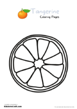 Tangerine Coloring Pages For Kids – Free Printables - Kids Art & Craft