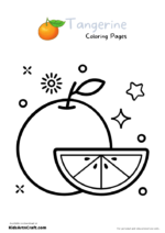 Tangerine Coloring Pages For Kids – Free Printables - Kids Art & Craft