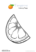 Tangerine Coloring Pages For Kids – Free Printables - Kids Art & Craft