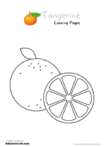 Tangerine Coloring Pages For Kids – Free Printables - Kids Art & Craft