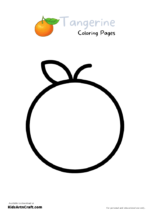 Tangerine Coloring Pages For Kids – Free Printables - Kids Art & Craft
