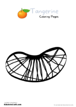 Tangerine Coloring Pages For Kids – Free Printables - Kids Art & Craft