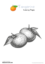 Tangerine Coloring Pages For Kids – Free Printables - Kids Art & Craft