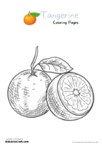 Tangerine Coloring Pages For Kids – Free Printables - Kids Art & Craft