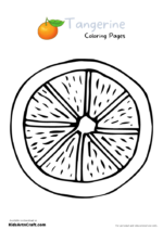 Tangerine Coloring Pages For Kids – Free Printables - Kids Art & Craft