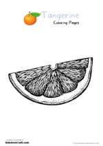 Tangerine Coloring Pages For Kids – Free Printables - Kids Art & Craft